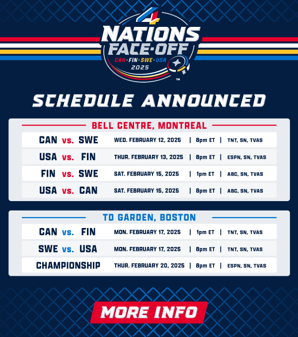 NHL: Just announced! 2025 4 Nations Face-Off schedule is here | Milled