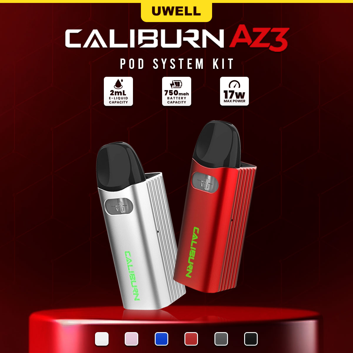 Vape: ⚡ Elevate with UWELL CALIBURN AZ3 KIT (POD SYSTEM) ⚡ | Milled