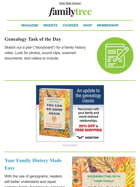 Family Tree Magazine: Writing Your Family's Story: Expert Tips | Milled