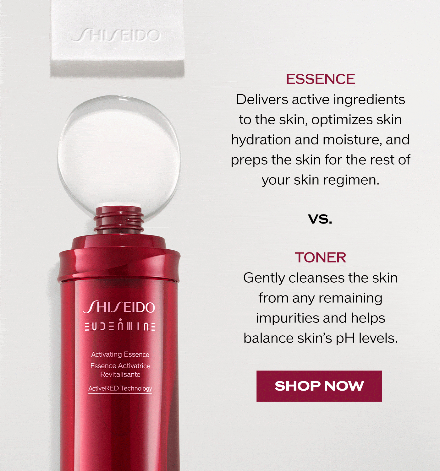 Shiseido: Essence vs. Toner: What's The Difference? | Milled