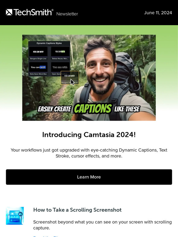 TechSmith: TechSmith News: Introducing Camtasia 2024's Dynamic Captions ...