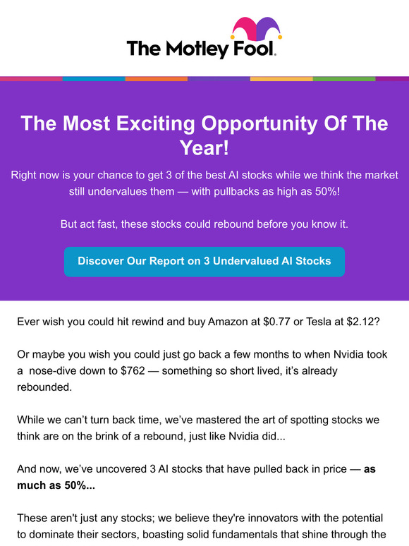 The Motley Fool: The Most Exciting Opportunity Of The Year | Milled