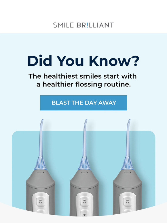 Smile Brilliant: The Facts About Water Flossing | Milled