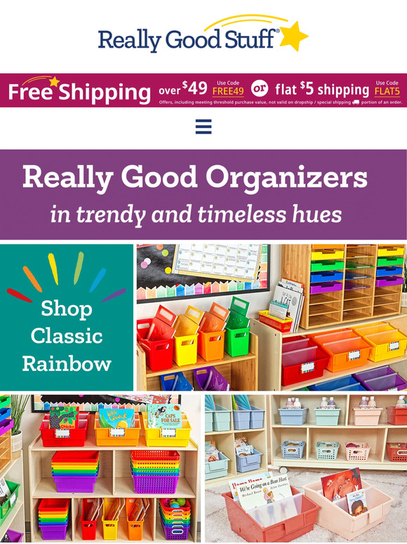 Really Good Stuff: Start the year sharp with classroom organizers! | Milled