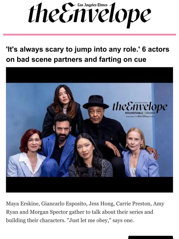 Los Angeles Times: Six actors on bad scene partners and farting on cue ...