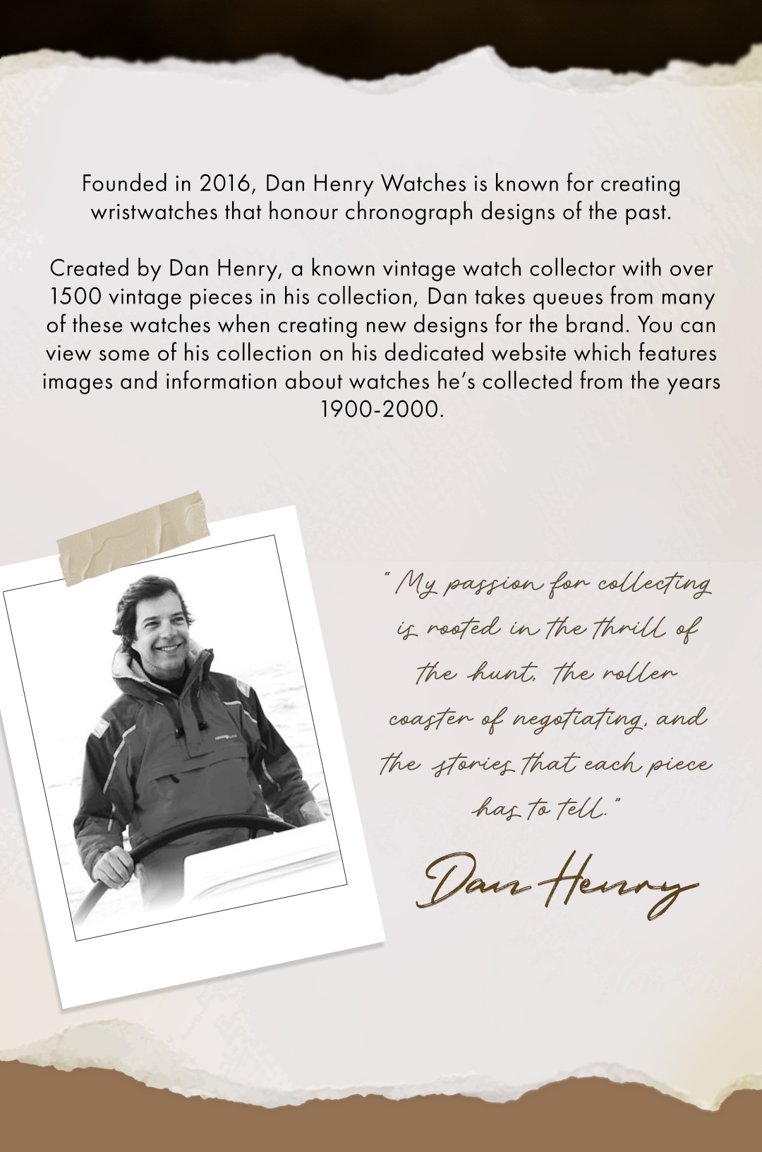 Dan Henry Watches: Meet Dan Henry. | Milled