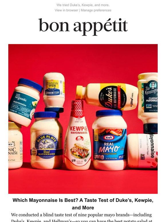 Bon Appétit: A Blind Taste Test for the Best Mayo | Milled