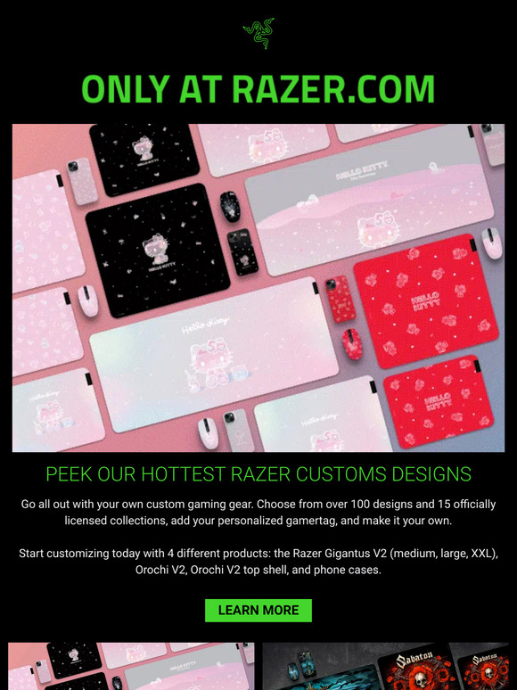 Razer: 👀Peek Our Hottest Razer Customs Designs🔥 | Milled