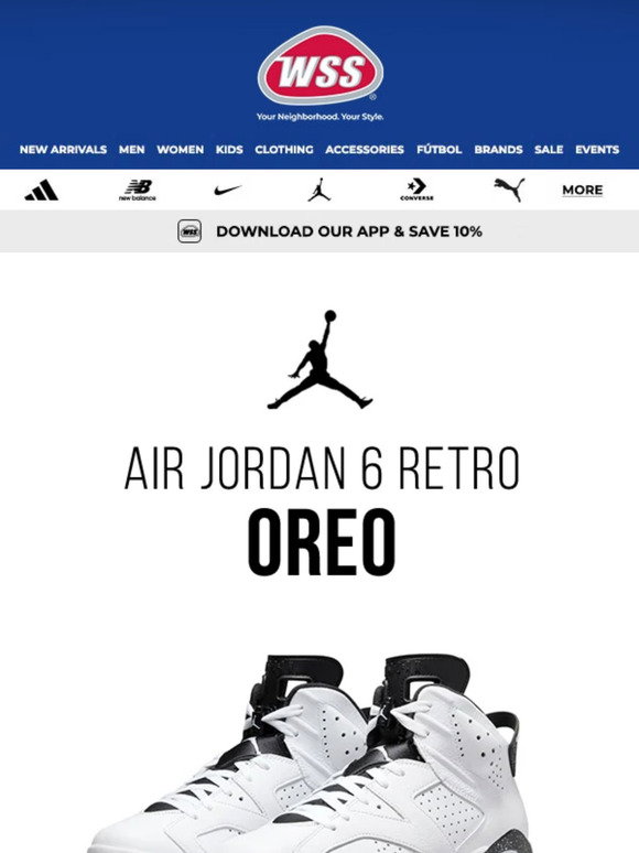 Shop WSS: ⚫ Jordan Six Oreo Is Live ⚪ | Milled