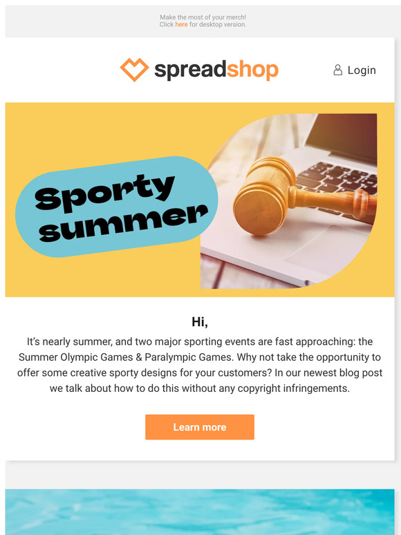 Spreadshop: Olympic Designs, July Promos & New Merch | Milled