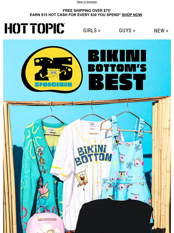 Hot Topic: Are you READY? A new SpongeBob SquarePants Collection is ...