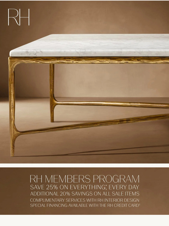 Restoration Hardware Email Newsletters: Shop Sales, Discounts, and ...