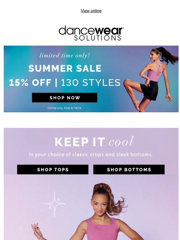 Dancewear Solutions: Keep it cool with 15% Off | 130 Styles | Milled