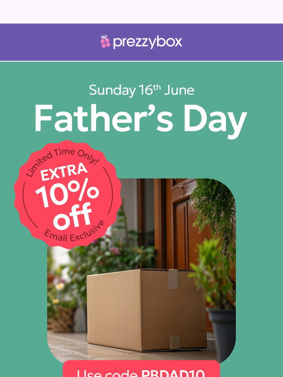 Prezzybox: Get 10% off Father's Day gifts, delivered in time 💙 | Milled