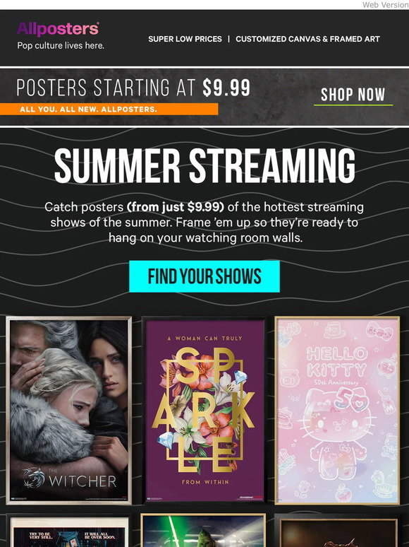 AllPosters: 📺Must-Watch Summer Streaming | Milled