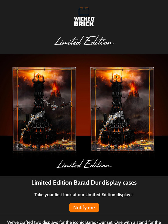 Wicked Brick: First look - Limited Edition Barad Dur display cases 🌋 ...