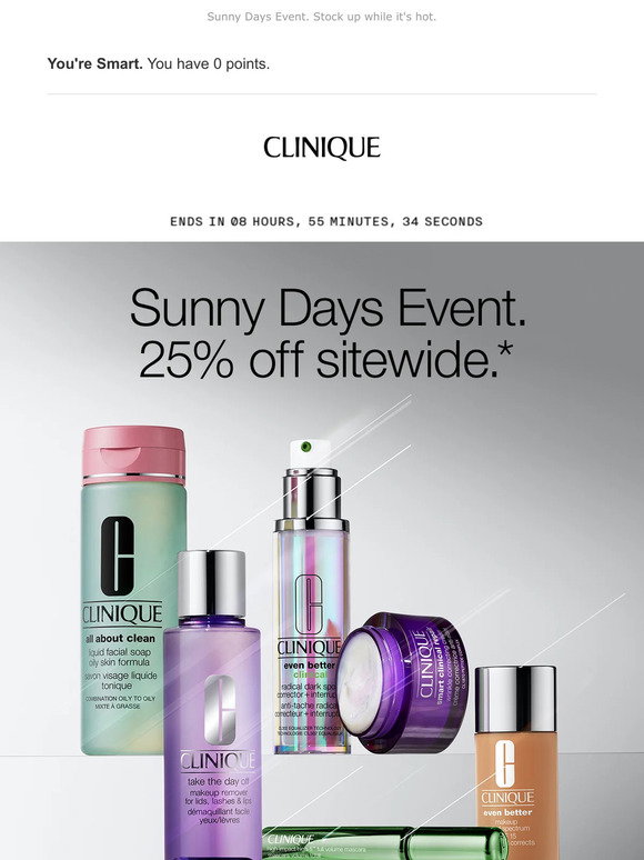 Clinique Email Newsletters: Shop Sales, Discounts, and Coupon Codes