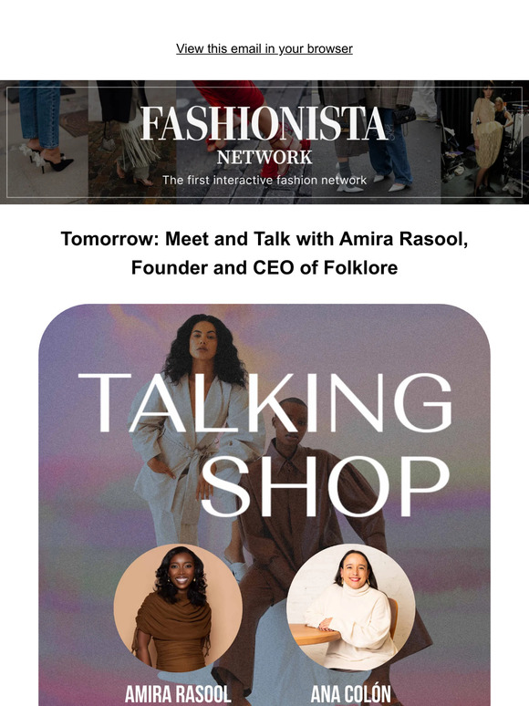 Fashionista: Tomorrow: Learn About B2B Retail and Raising Capital with ...