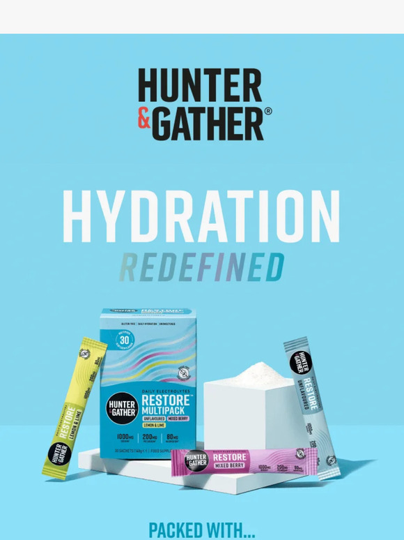 Hunter & Gather: NEW: Restore Daily Electrolytes | Milled