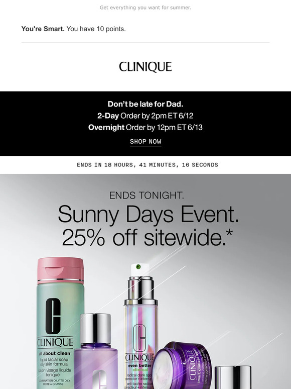 Clinique Email Newsletters: Shop Sales, Discounts, and Coupon Codes