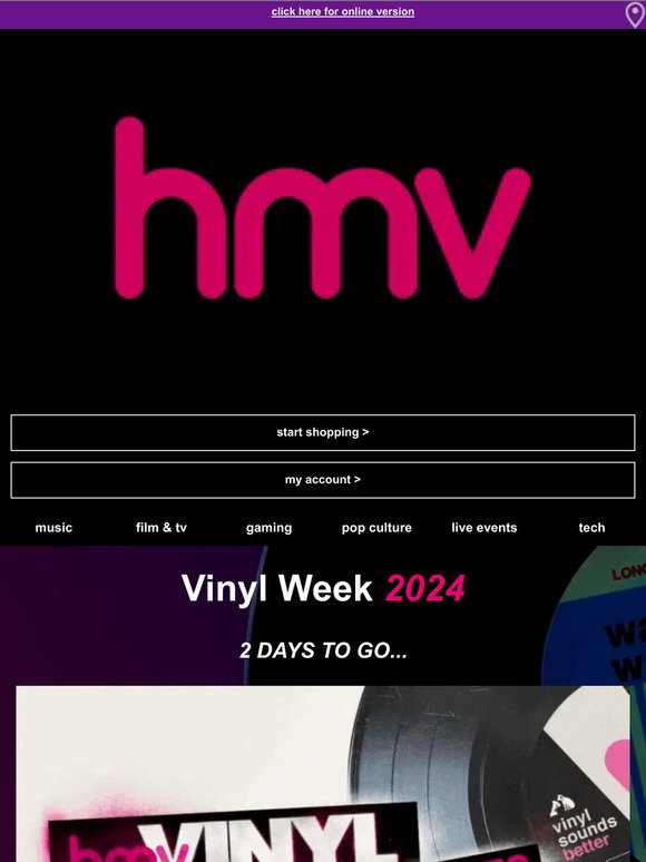 HMV: Vinyl Week 2024 📢 | Milled