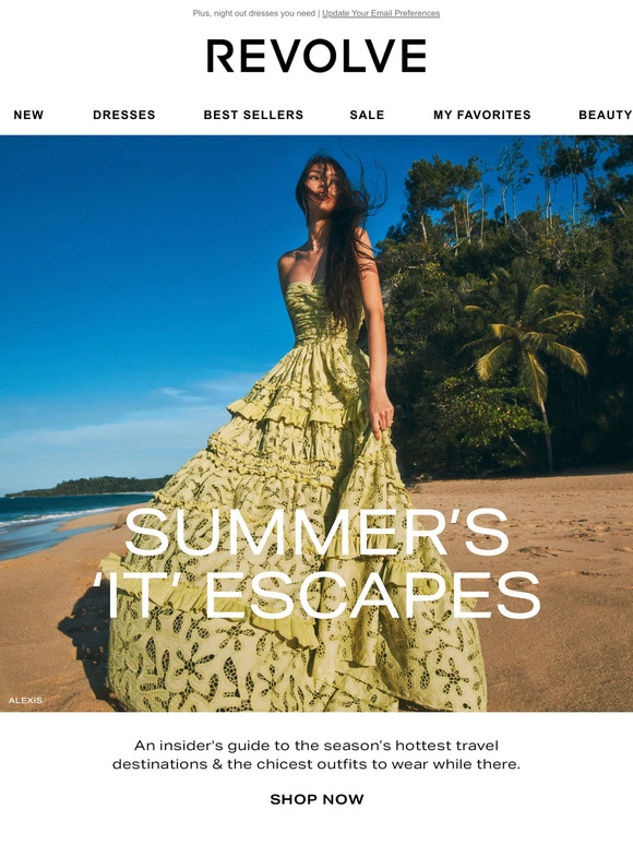 REVOLVE Email Newsletters: Shop Sales, Discounts, and Coupon Codes