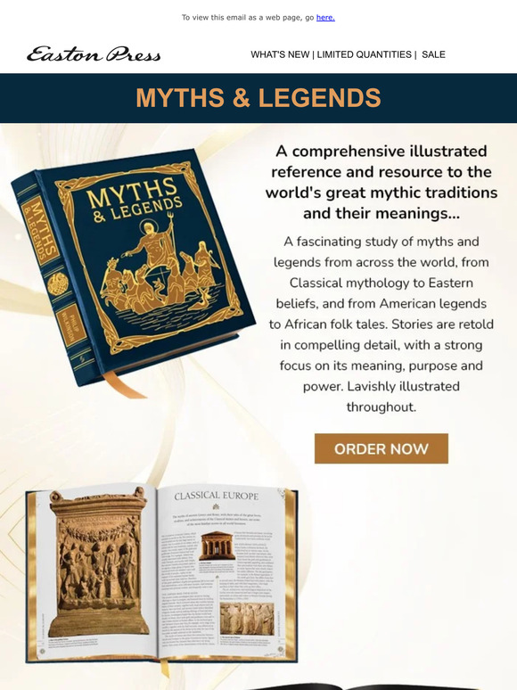 easton press: A Visual Journey Through Myths & Legends | Milled