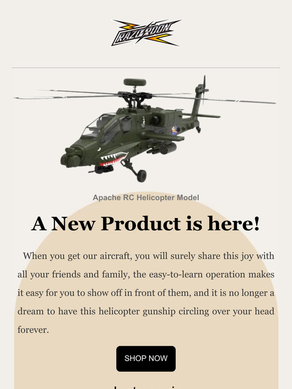 Razordon: Apache!🛩️New product that must not be missed! | Milled