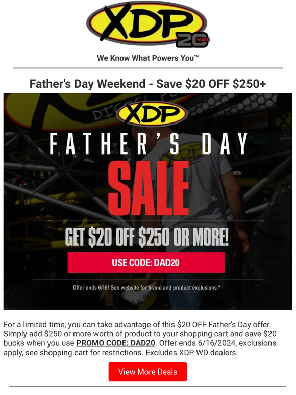 Xtreme Diesel Performance: $20 OFF Father's Day Savings | XDP Flex ...