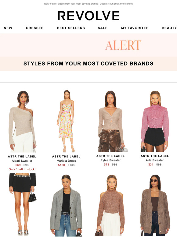 REVOLVE Email Newsletters: Shop Sales, Discounts, and Coupon Codes