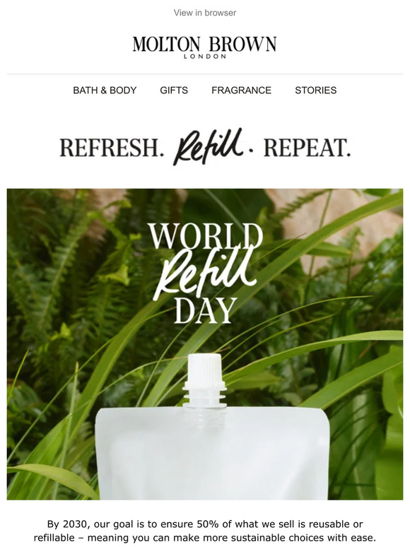 Molton Brown: Time For A Refill? | Celebrate World Refill Day Early ...
