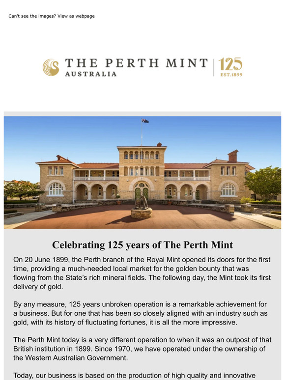 The Perth Mint: Celebrating 125 years of The Perth Mint | Milled