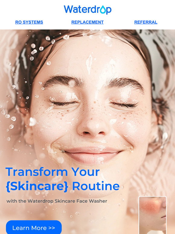Waterdrop: 😷Still Using Tap Water? Transform Your Skincare Routine | Milled