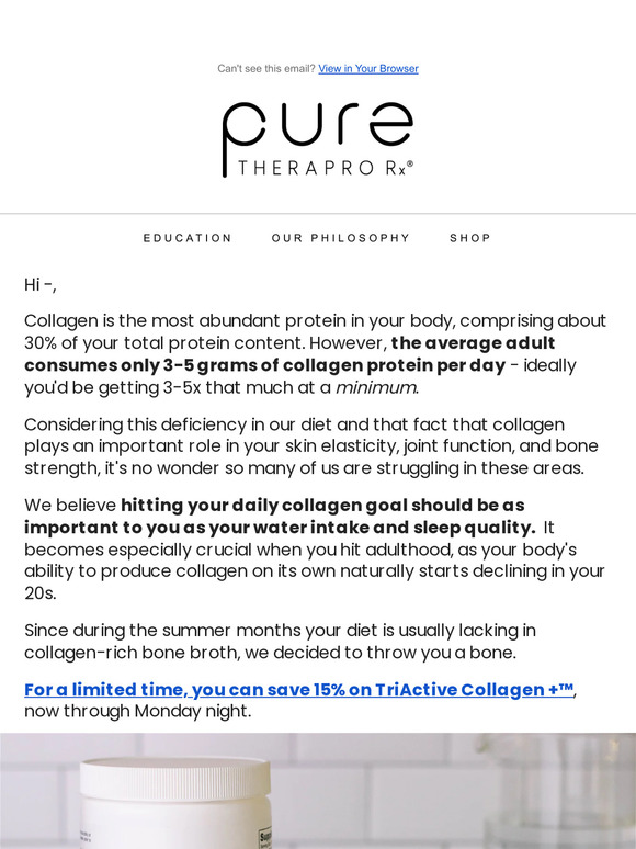 Pure Thera: Collagen deficiency is real and this proves it | Milled