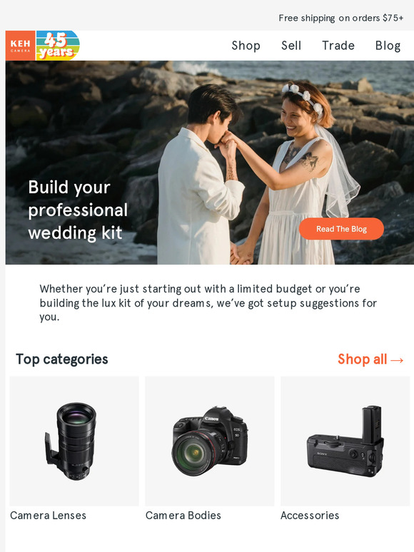 KEH Camera: Five ways to build your wedding kit 📸 | Milled
