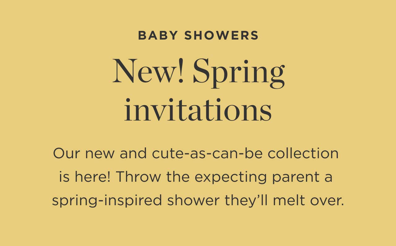 Minted: New arrivals: baby shower invitations 🌷 | Milled