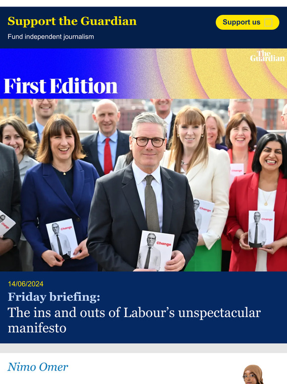 The Guardian: What's in (and out) of Labour's manifesto | First Edition ...