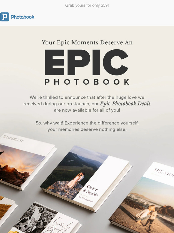 Photobook: The #1 Epic Photobook is finally available for EVERYONE ...