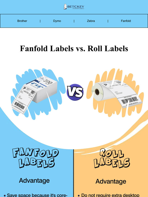 BETCKEY: Fanfold Labels vs. Roll Labels: Which Is Better for Your ...