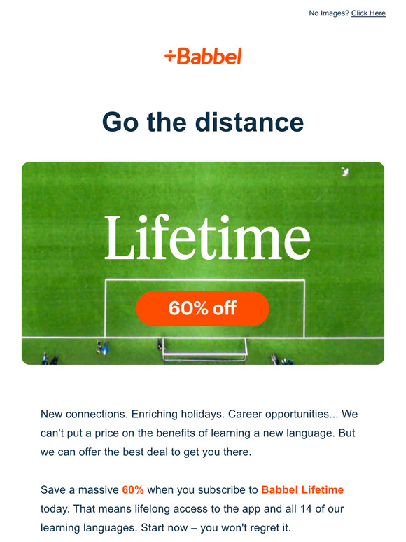 Babbel: —, your exclusive 60% off Babbel Lifetime offer is inside 💌 | Milled