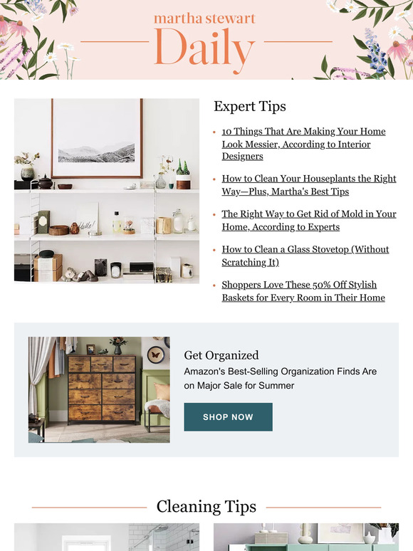 Martha Stewart: 10 Things That Are Making Your Home Look Messier | Milled