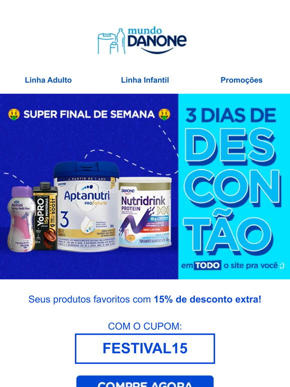 Mundo Danone: +15% OFF e você vai ficar de fora? 😱 | Milled