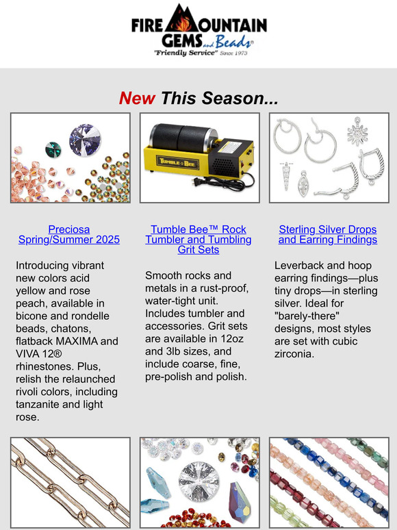 Fire Mountain Gems: Spark Creativity with NEW Beads & More | Milled