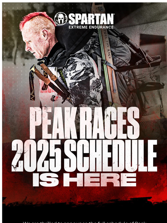 Spartan Race: 2025 Peak Races Schedule Unveiled! | Milled