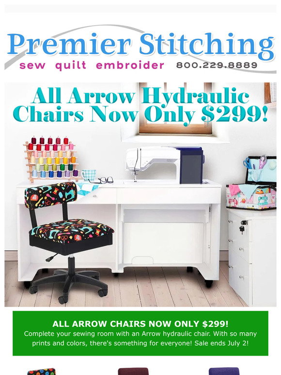 Premier Stitching: Complete your Sewing Room with an Arrow Chair | Milled