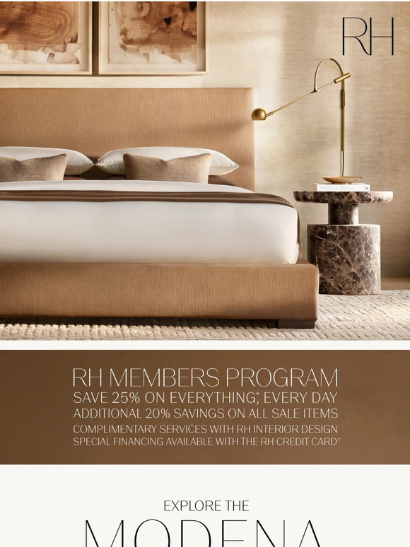 Restoration Hardware Email Newsletters: Shop Sales, Discounts, and ...