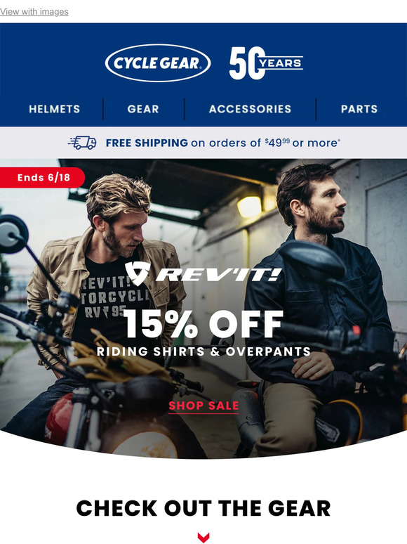 Cycle Gear: REV’IT! Sale! 15% Off Riding Shirts & Overpants | Milled