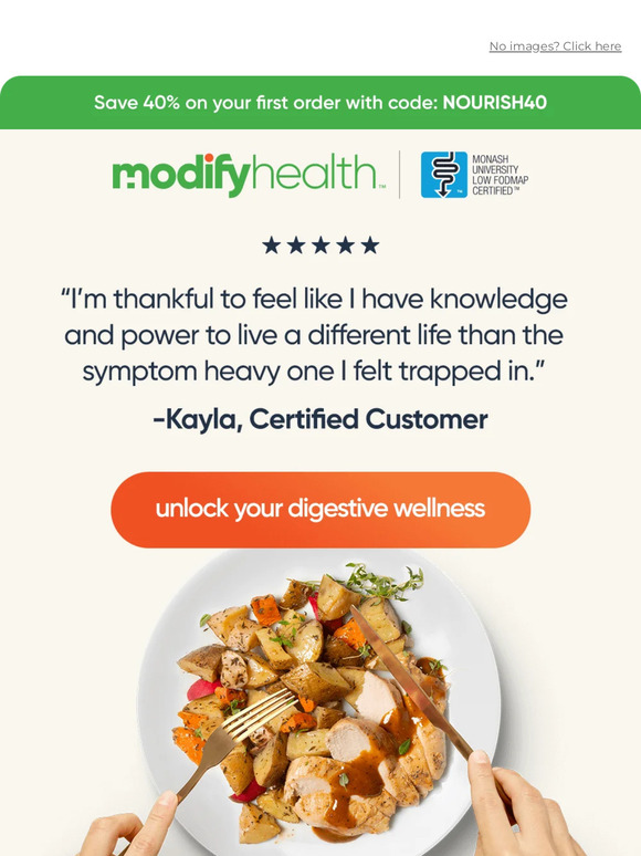 ModifyHealth: Enjoy digestive-friendly meals 💚 Discover relief | Milled