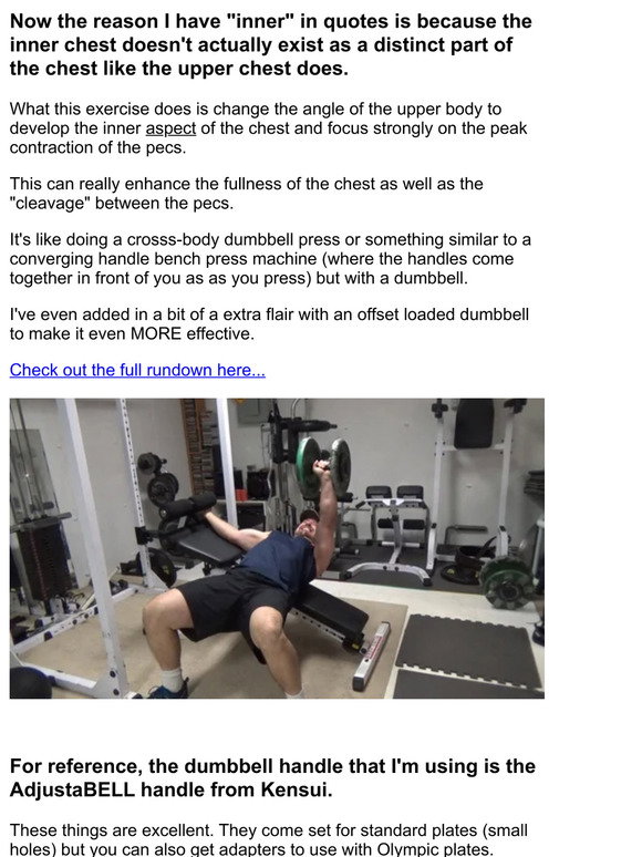 FitStep: Hit the "inner" chest with this weird press variation... | Milled