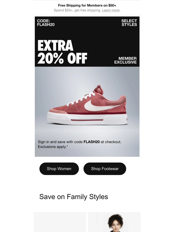 NIKE Email Newsletters: Shop Sales, Discounts, and Coupon Codes